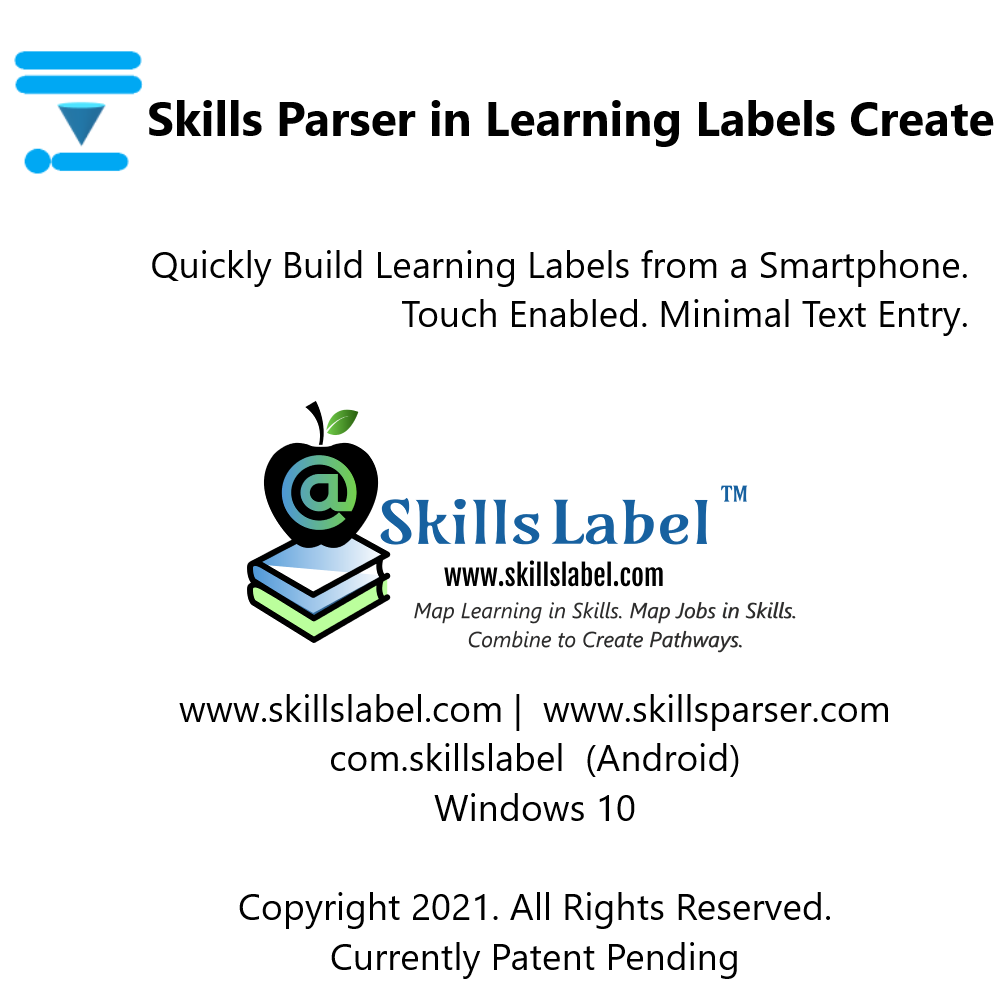 Skills Parser in Learning Labels Create | Skills Based Approach