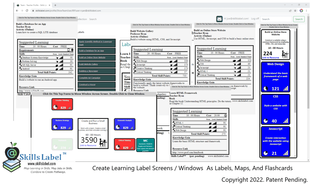 Create Learning Labels Screens / Windows As Labels, Maps, and ...
