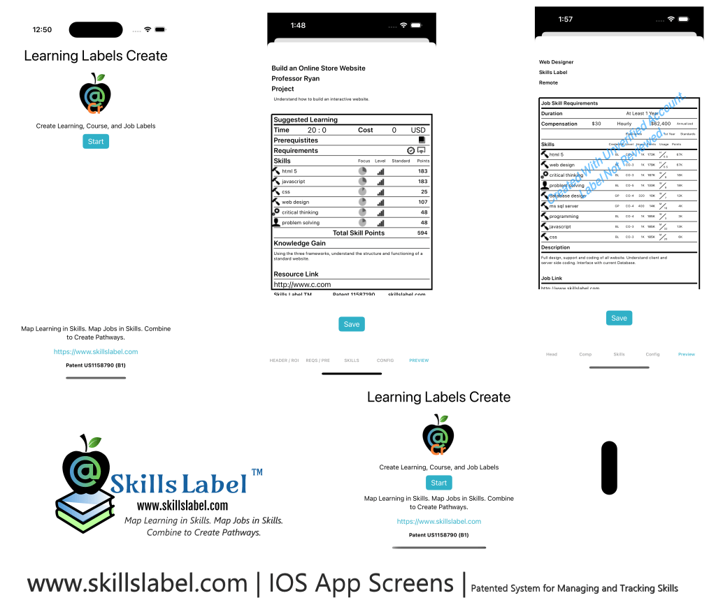 Learning Labels Create App on IOS | Skills Based Approach